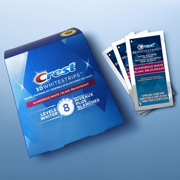BANDES CREST 3D WHITE BLANCHIMENT DES DENTS 14 PATCHS | Best Price in ...